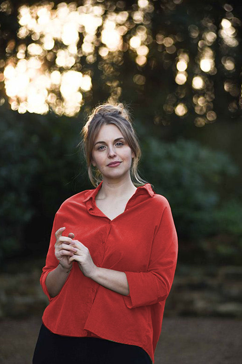 6464 Cord Shirt Mahogany – Jessie Juniper