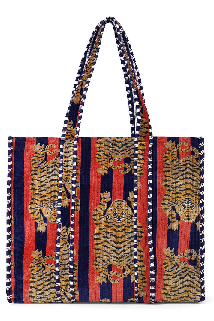 Velvet Tibetan Tiger Tote – Jessie Juniper