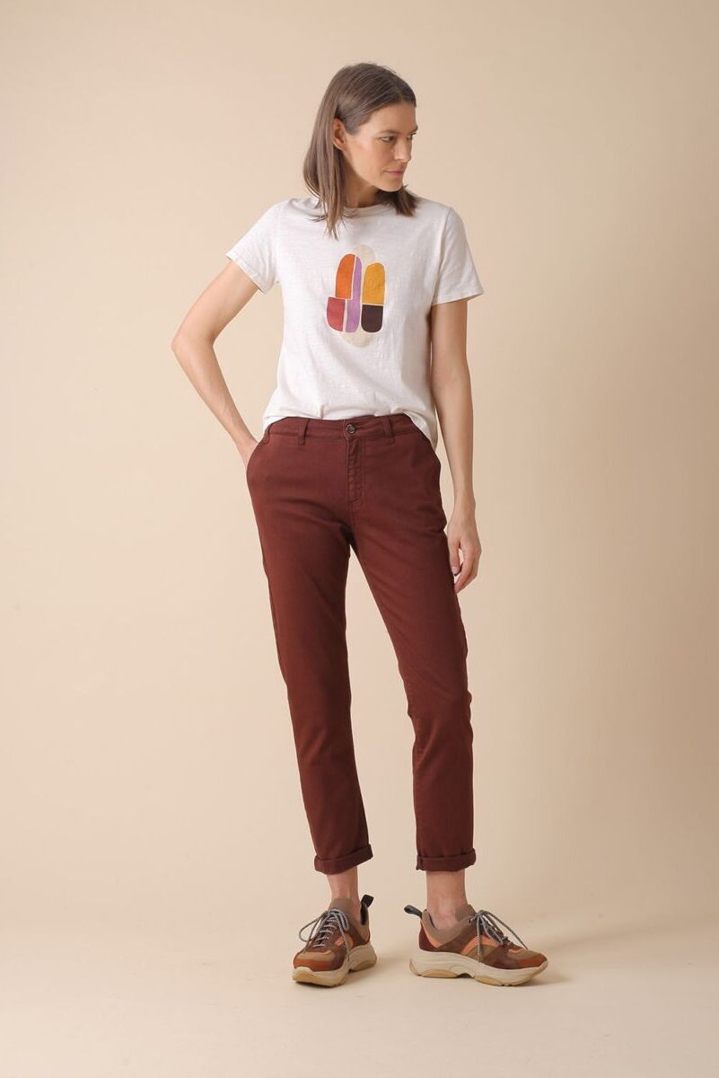 Luca Trousers Caoba – Jessie Juniper